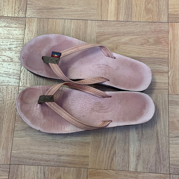 Rainbow | Shoes | Rainbowpink Two Layer Thin Strap Flip Flop Sandals ...